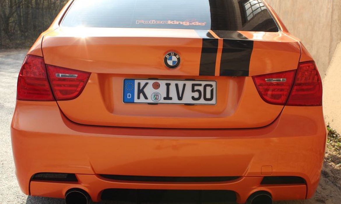 BMW E90 bright orange glänzend - Folienking